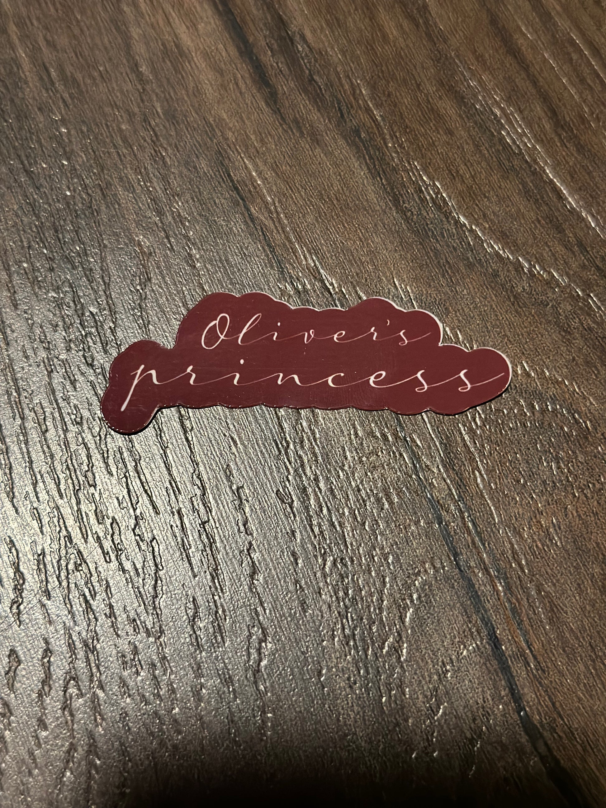 Oliver's Princess Nickname Sticker – Messterpieces